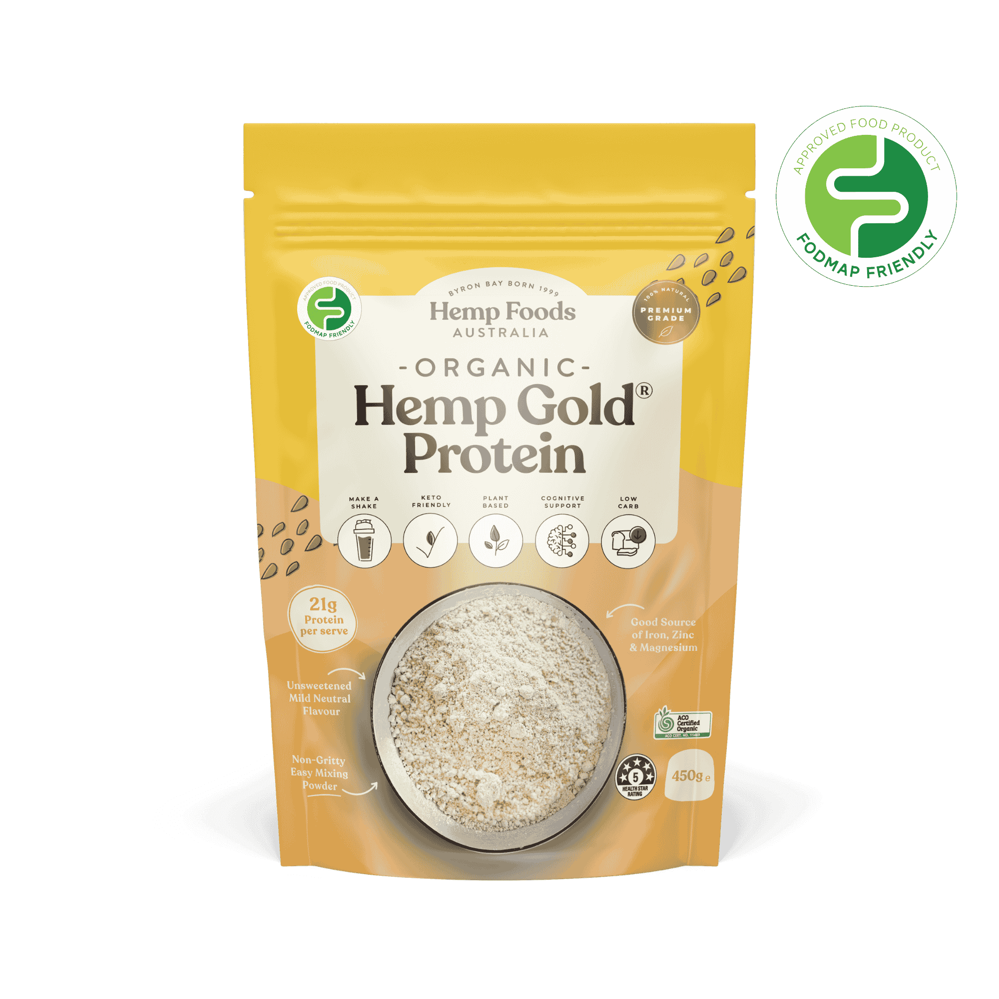 Organic Hemp Gold Protein Powder - 450g – Hemp Foods Australia