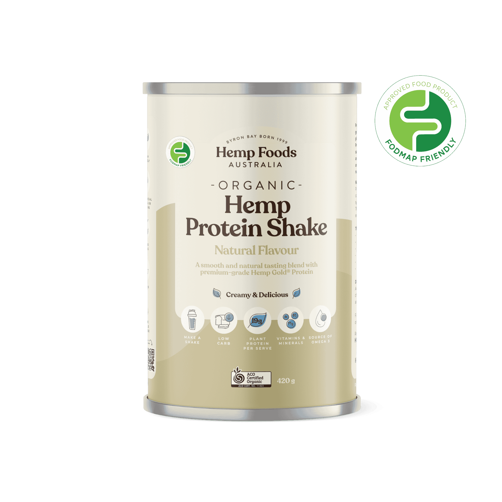 Organic Hemp Protein Natural - 420g – Hemp Foods Australia