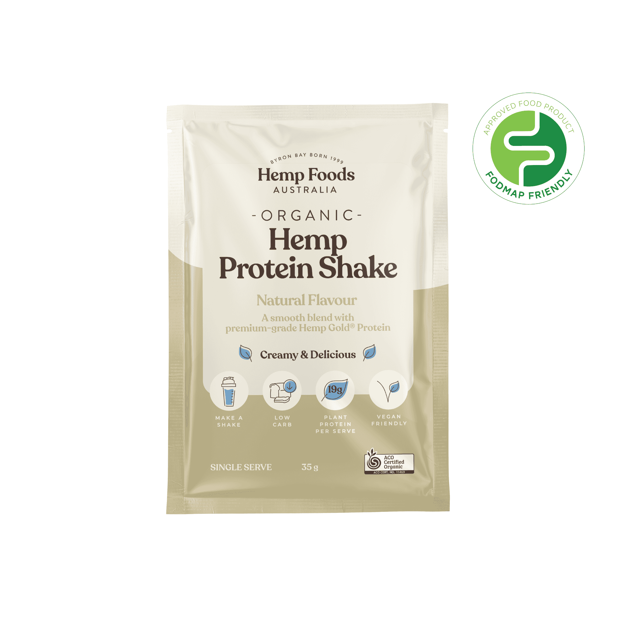 Organic Hemp Protein Natural - 7 x 35g Sachet – Hemp Foods Australia